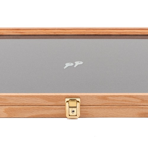 Two Timbers Extra Large Display Case With Natural Oak Finish | Etsy