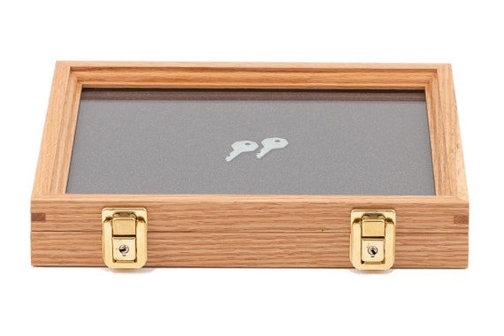 Two Timbers Extra Small Display Case With Natural Oak Finish - Etsy