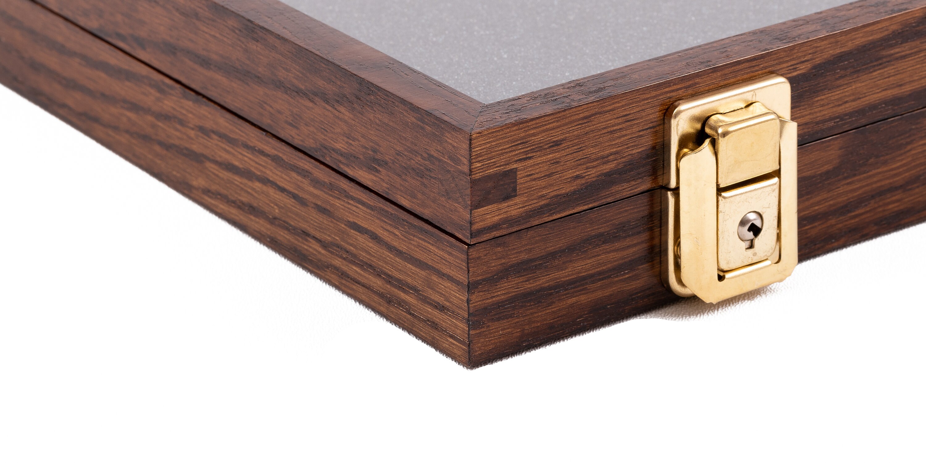 Two Timbers Extra Small Display Case With Walnut Finish 2"x6"x9 ...