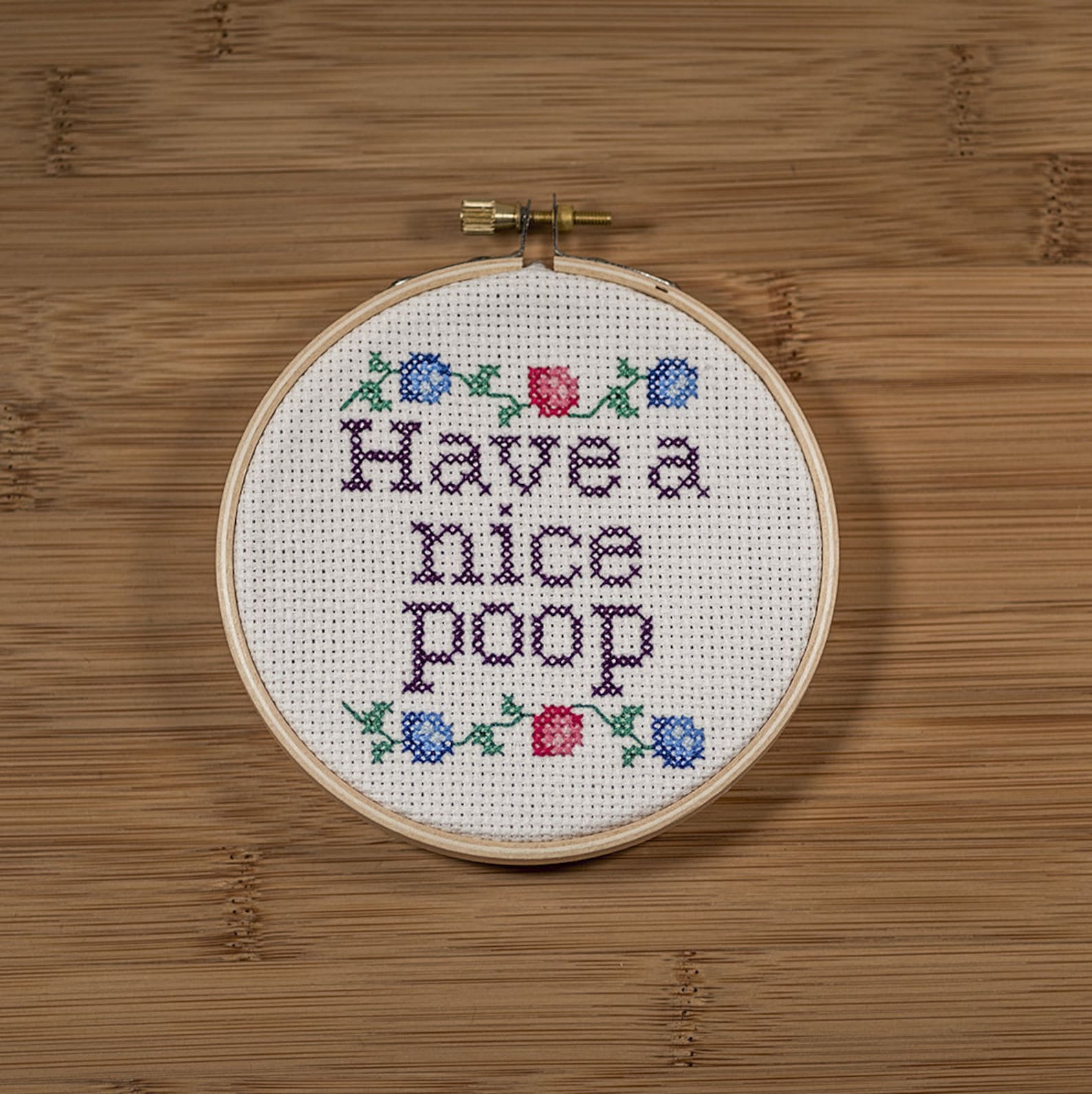 Have a Nice Poop Small Flowers Washroom/bathroom Hanging | Etsy
