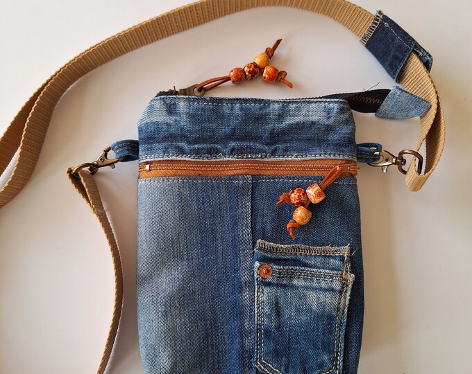 Upcycled Denim Mobile Phone Case Made From Repurposed Jeans in Casual ...