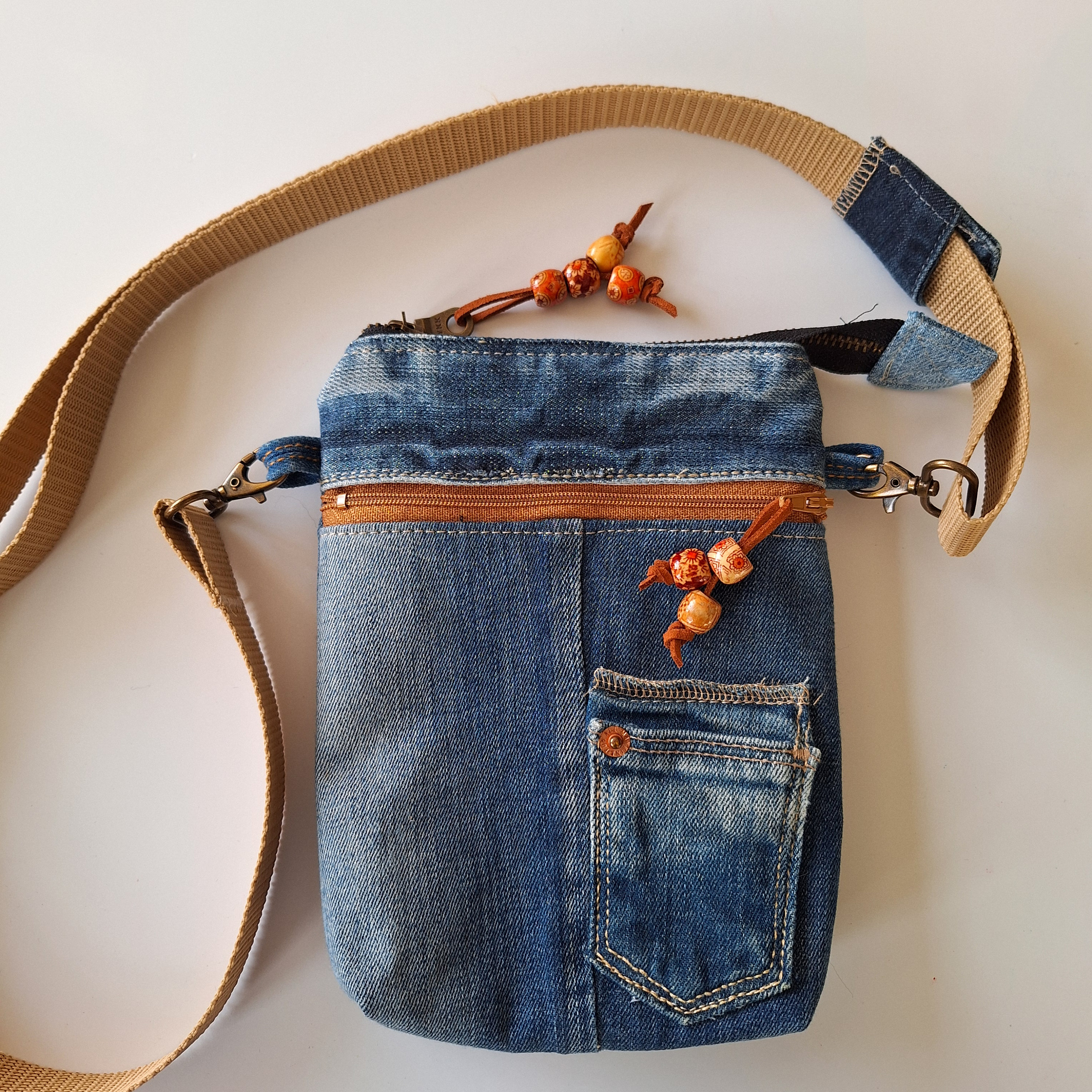 Upcycled Denim Mobile Phone Case Made From Upcycled Jeans in a Casual ...