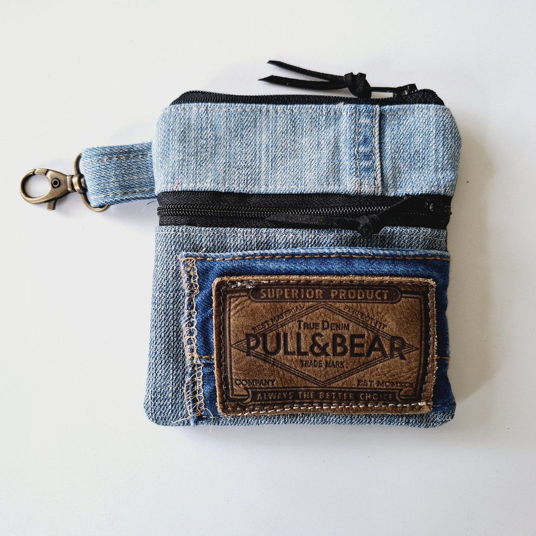 Upcycled Denim Coin Purse, Upcycled Jeans Pocket Purse, Sustainable Eco ...