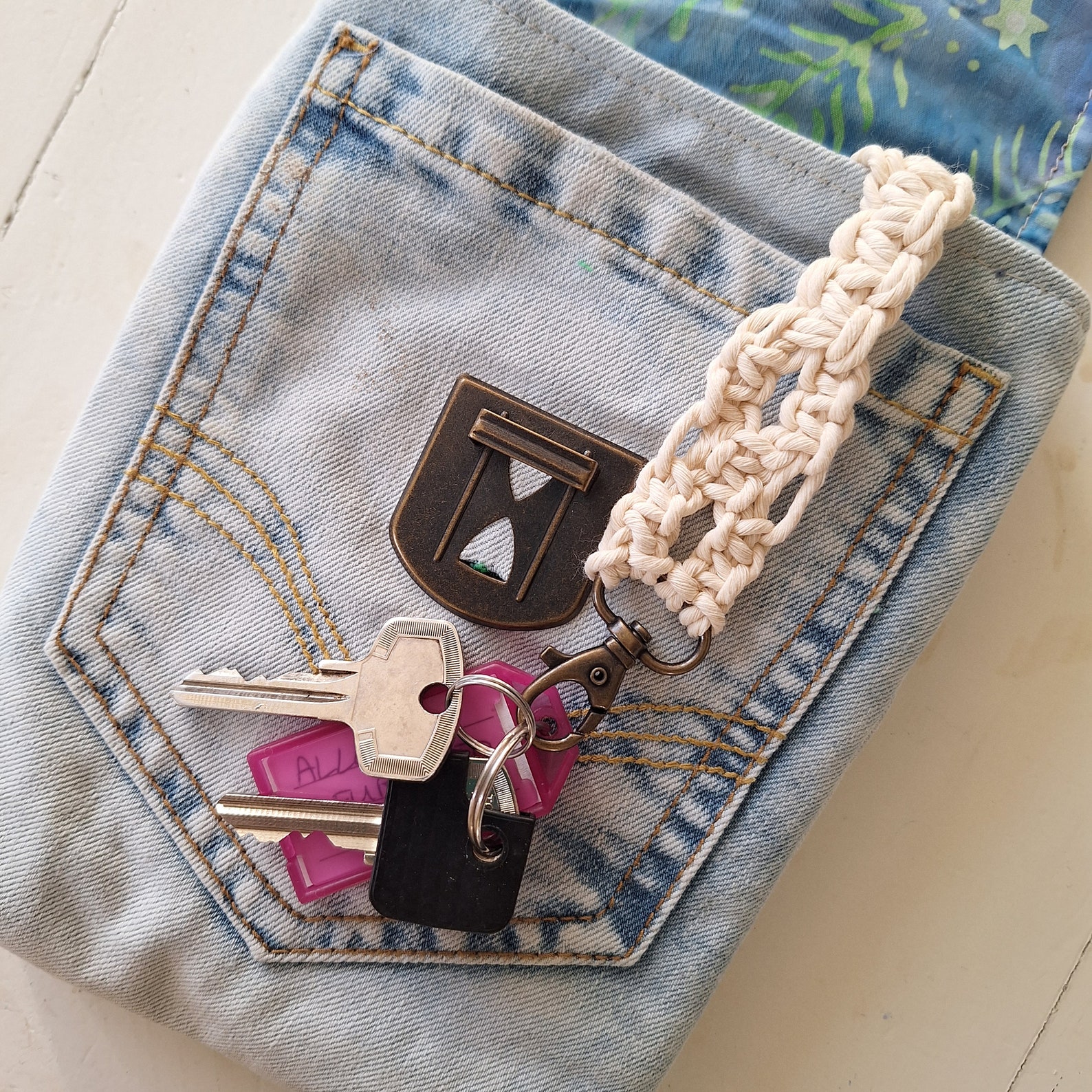 Upcycled Denim Mobile Phone Case Made From Jeans in a Casual Patchwork ...