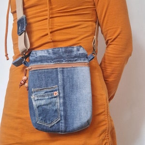 Upcycled Denim Mobile Phone Case Made From Repurposed Jeans in Casual ...