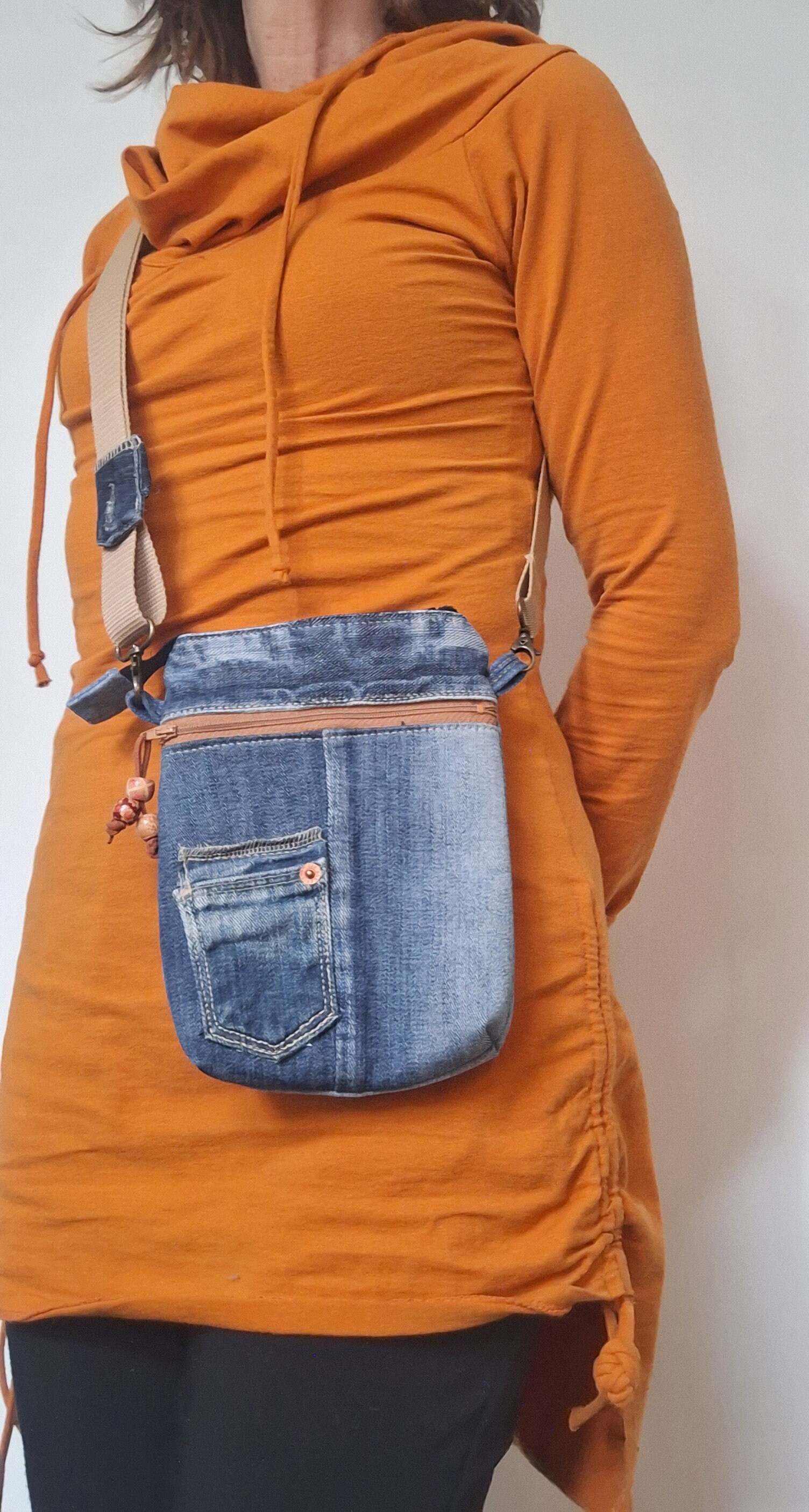 Upcycled Denim Mobile Phone Case Made From Repurposed Jeans in Casual ...
