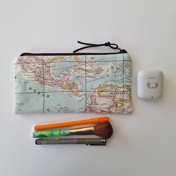 Map Pencil Case - Etsy