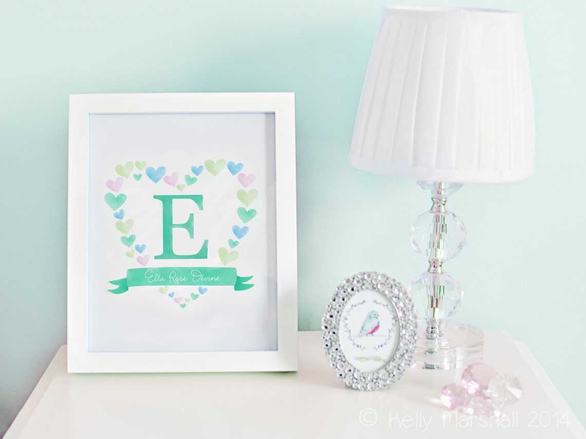 Love Name Sign Personalized Baby Gifts Monogram Girls - Etsy
