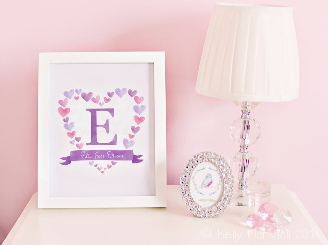 Personalized Name Print - Custom Name Sign - Monogrammed Gifts - Love ...