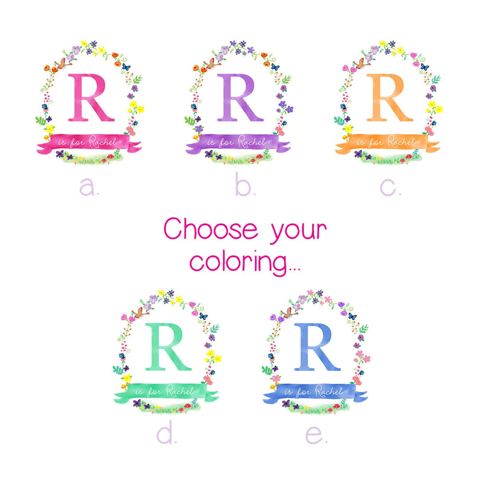 Personalized Name Sign Monogram Initial Print Custom Name - Etsy