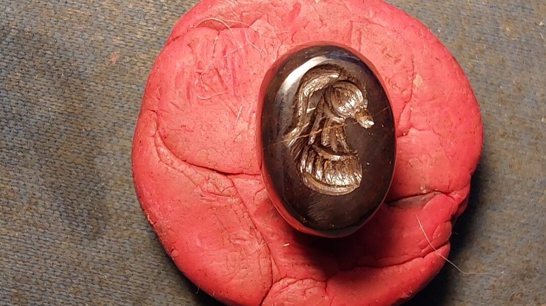 Sassanian Stamp Seal of Hematite Goats Head Circa 224-642 A D JUL1 - Etsy