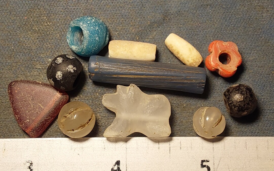 10 Ancient Roman/egyptian Beads Circa 100-400 AD Egyptian Rock Crystal ...