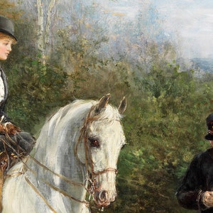 The Letter Carrier C1890s Victorian Painting by Heywood Hardy - Digital ...
