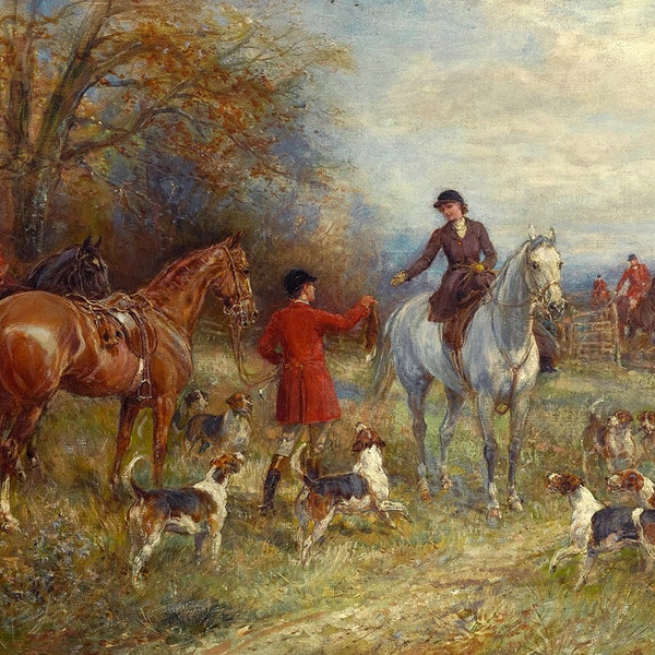 Fox Hunt Painting - Etsy