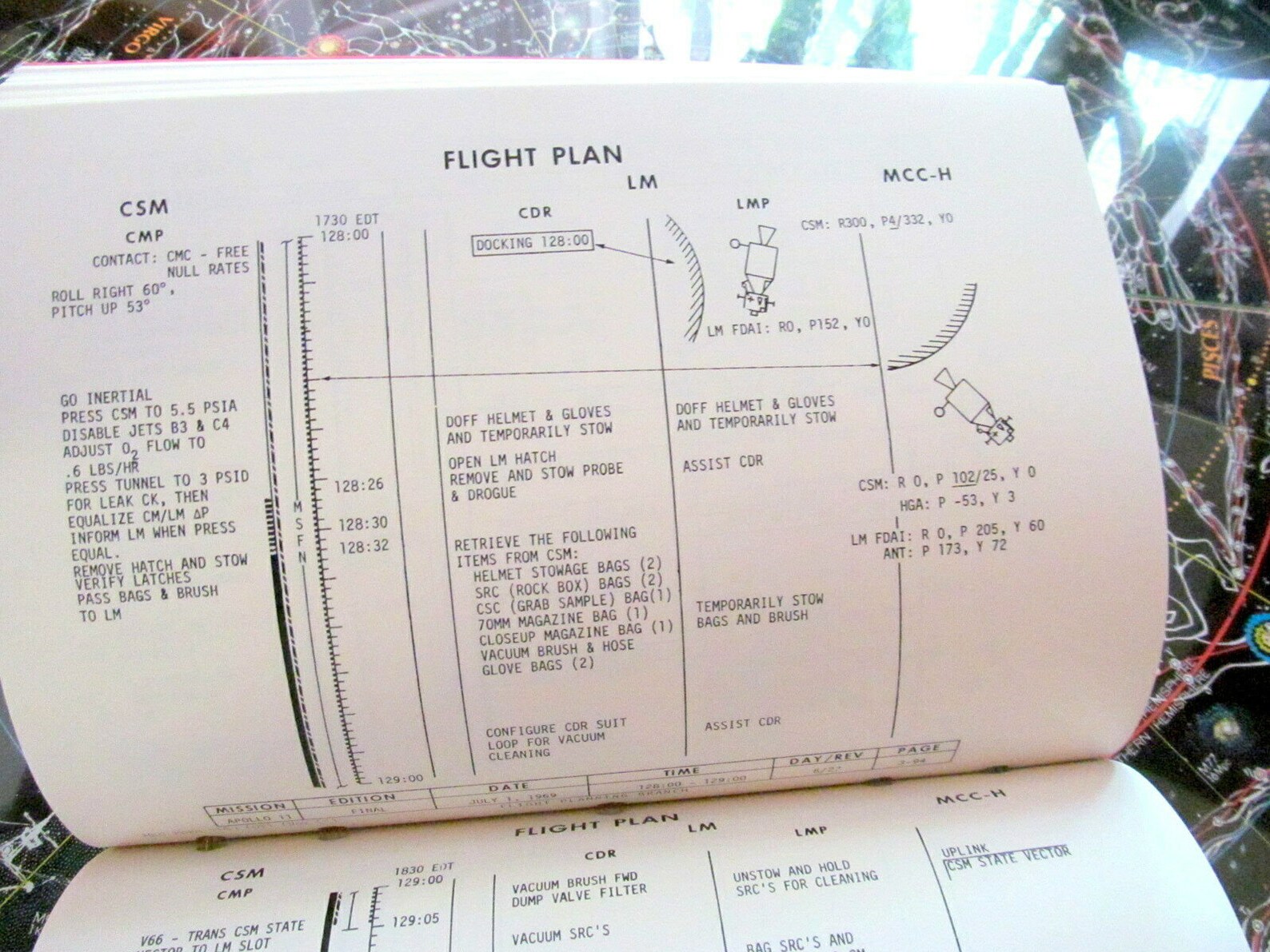 apollo-11-flight-plan-book-as-506-moon-landing-document-etsy