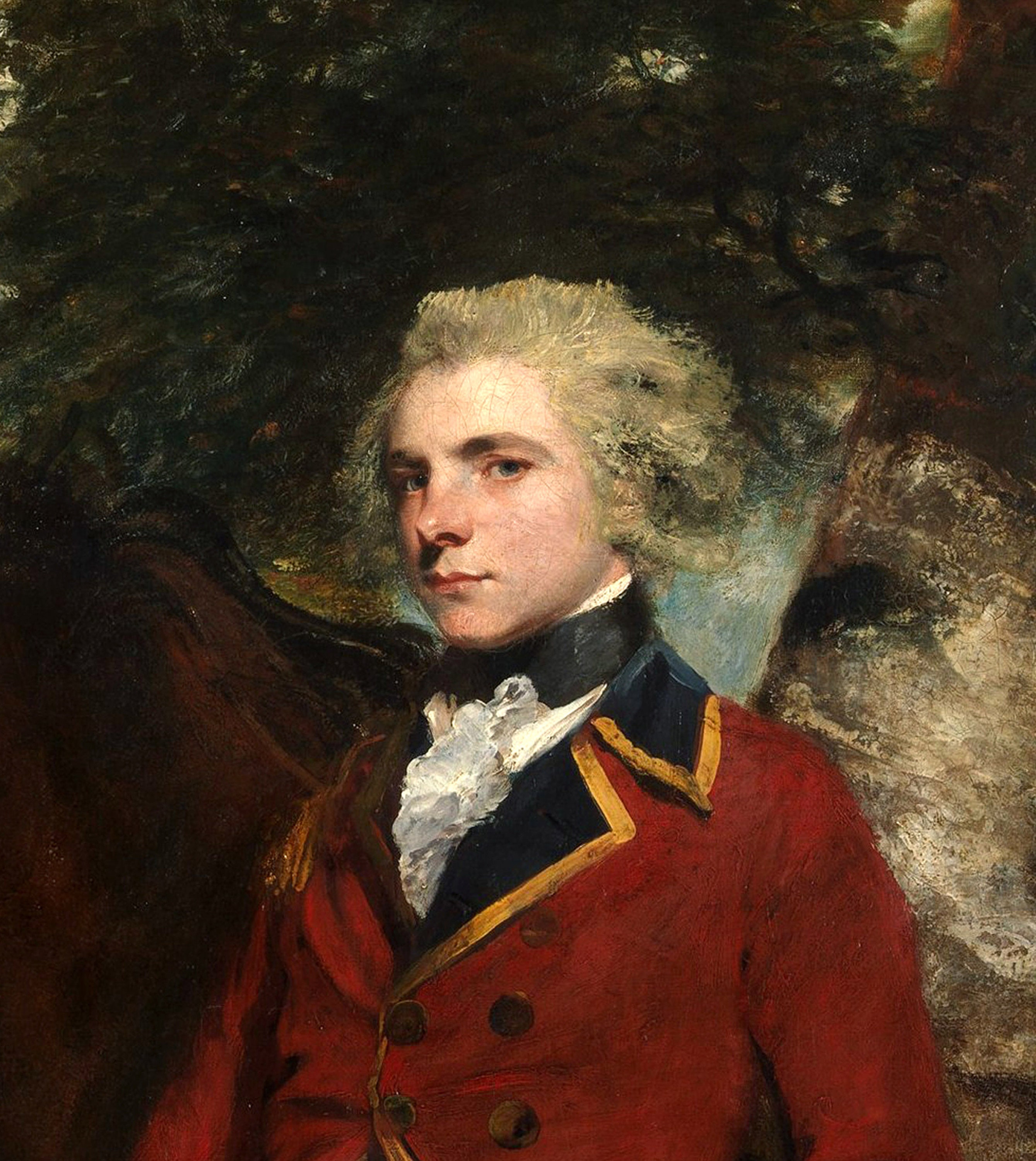 Captain George K.H. Coussmaker - 1700s Standing Portrait Painting ...
