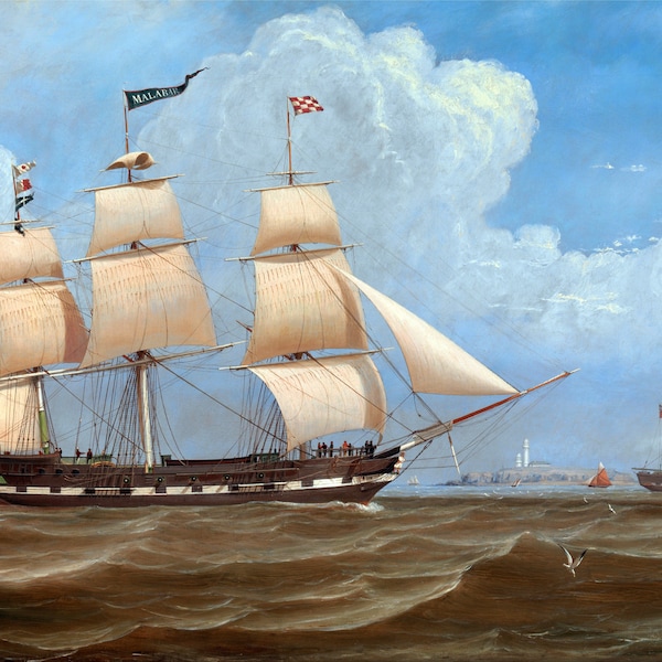 Merchant Ship Painting - Etsy