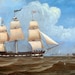 The English Merchant Ship "malabar" ( 1836 ) - 19th Century Nautical ...