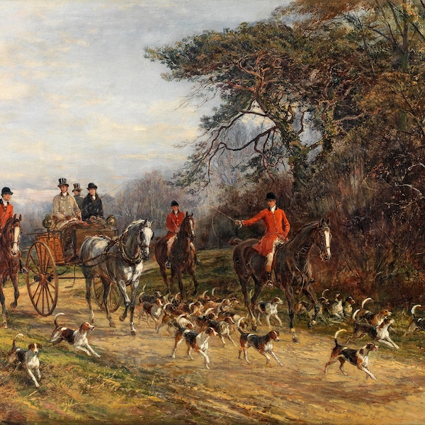 Fox Hunt Painting - Etsy