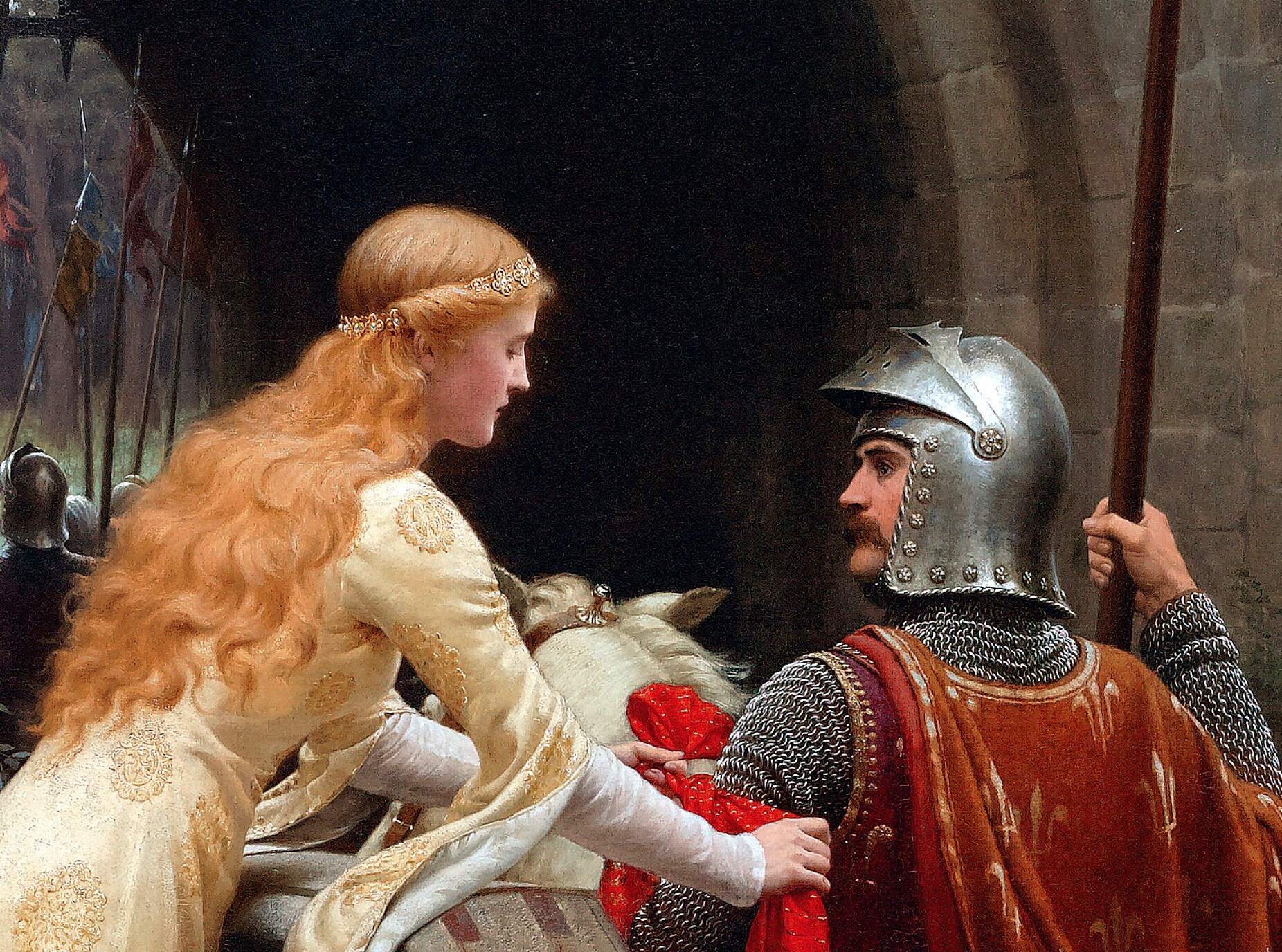 God Speed by Edmund Blair Leighton 1900 Victorian Painting | Etsy