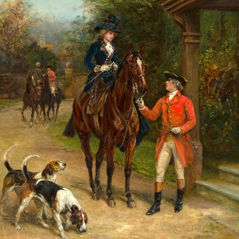 Fox Hunt Painting - Etsy