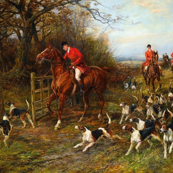 Fox Hunt Painting - Etsy
