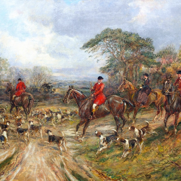 Fox Hunting Wallpaper - Etsy