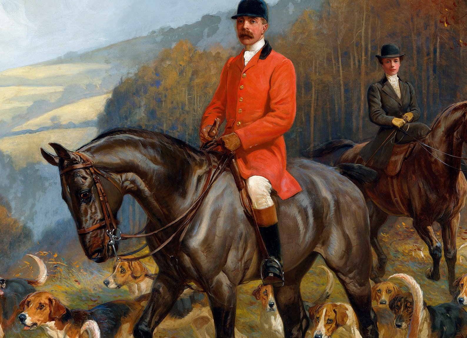 The Braes of Derwent Hunt Turn of the Century Fox Hunt - Etsy