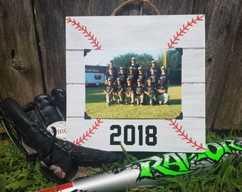 Baseball Wood Decoupage Photo Frames 4x6 Photo Picture Frame | Etsy