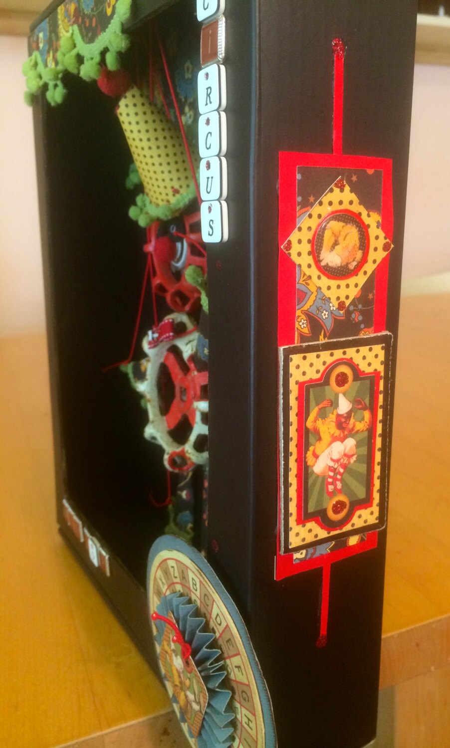 Circus Big Top Marionette 2, Vintage Look, Assemblage Shadow Box, in ...