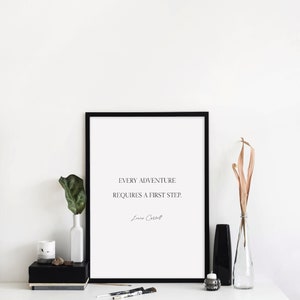 Every Adventure Requires a First Step,alice in Wonderland Print,wall ...