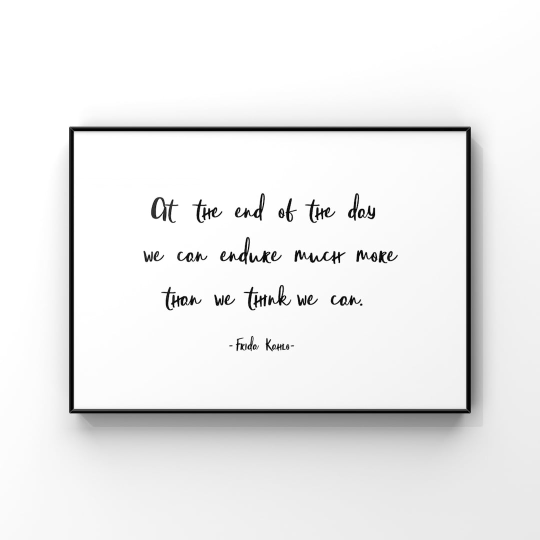 Frida Kahlo Wall Art, Frida Kahlo Quote, Encouragement Gift ...