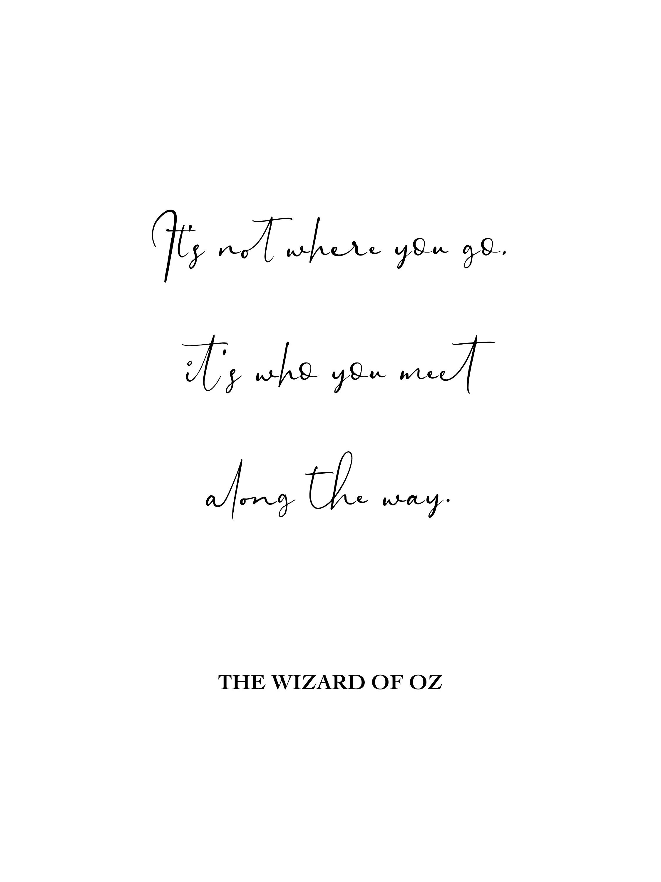 Its not where you go its who you meet along the way The | Etsy