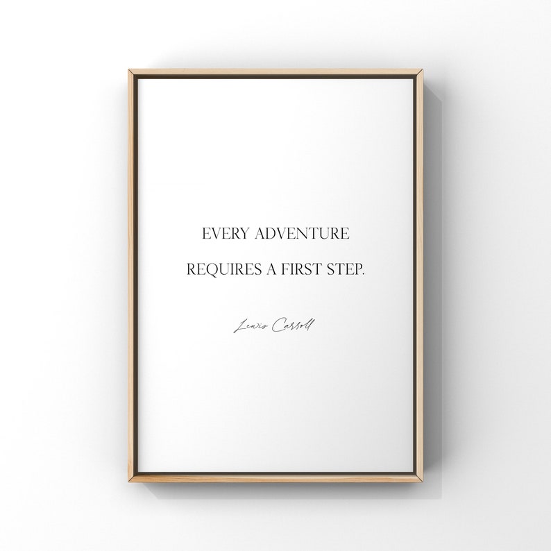 Every Adventure Requires a First Stepalice in Wonderland | Etsy