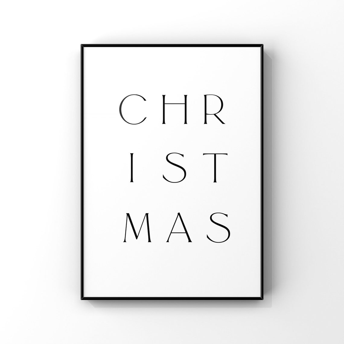 Christmas Typography Art, Christmas Wall Art, Christmas Wall Decor ...