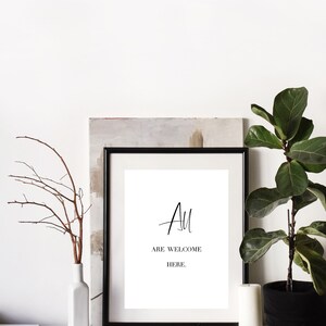 All Are Welcome Here, All Are Welcome Here Sign,all Are Welcome Here ...