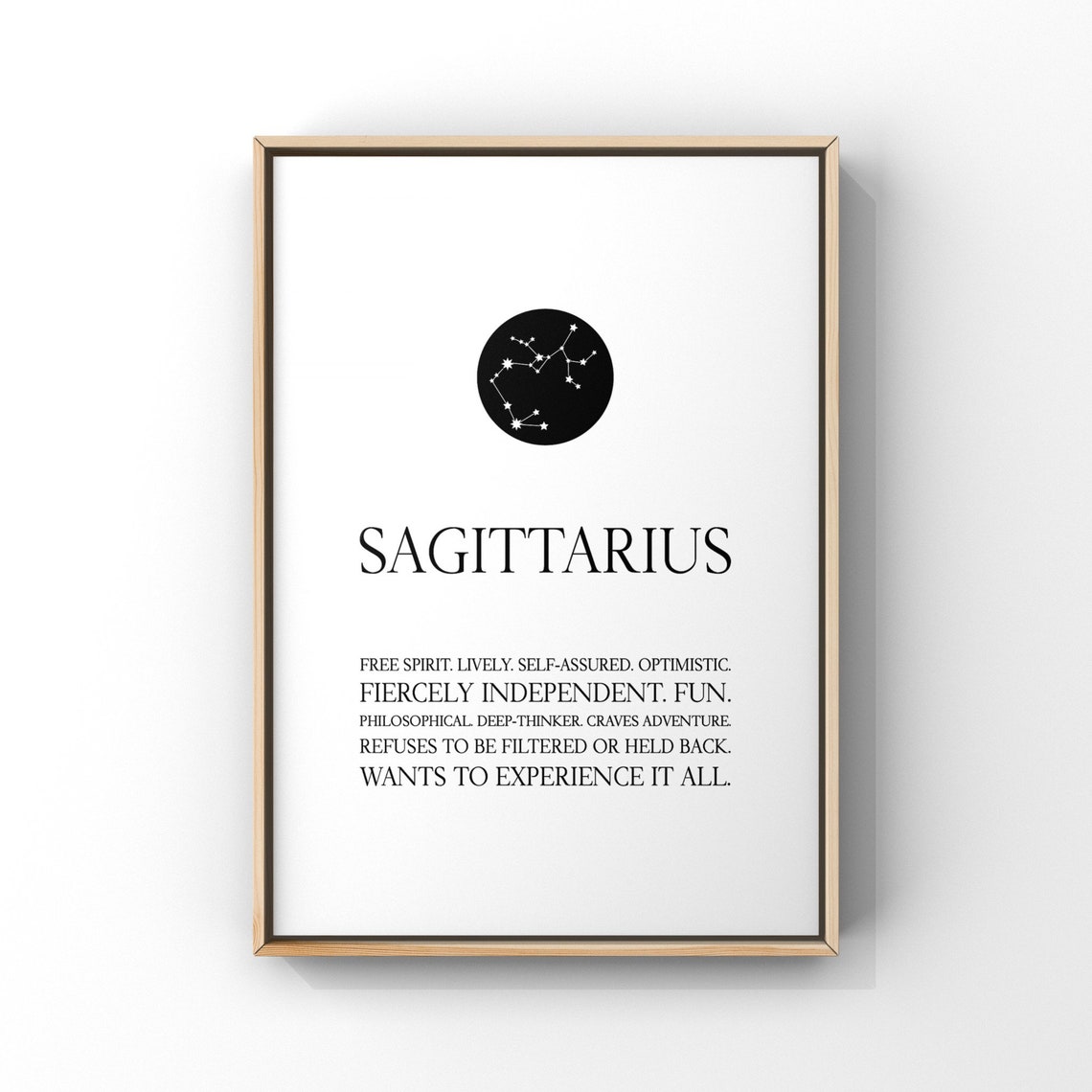 Sagittarius Print,sagittarius Wall Art,zodiac Sagittarius Print ...