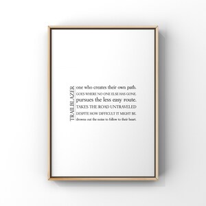 Trailblazer Definition,trailblazer Definition Print,definition Print ...