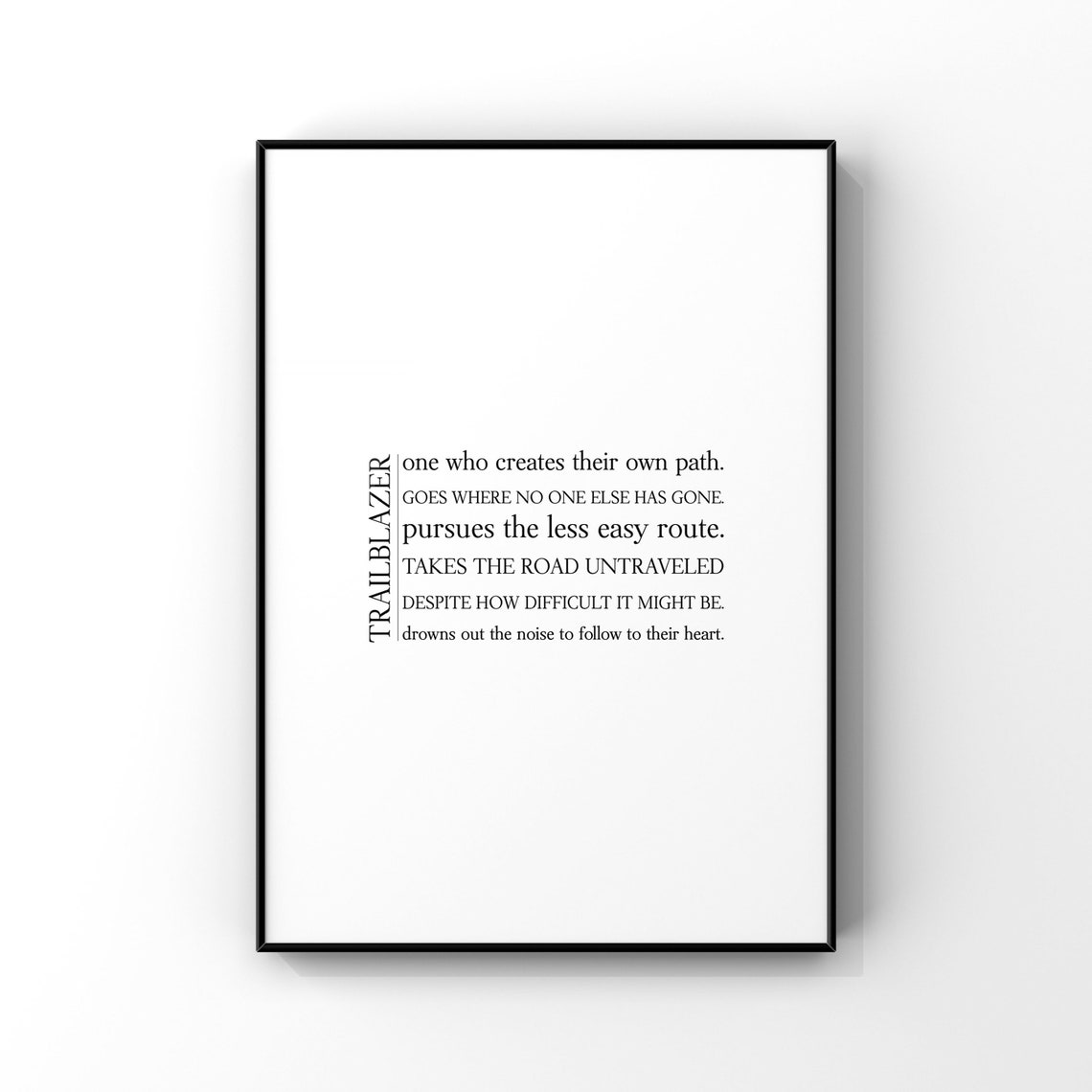 Trailblazer Definition,trailblazer Definition Print,definition Print ...