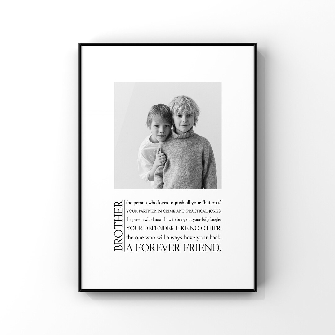 Custom Brother Definition,personalized Brother Print,definition Print ...