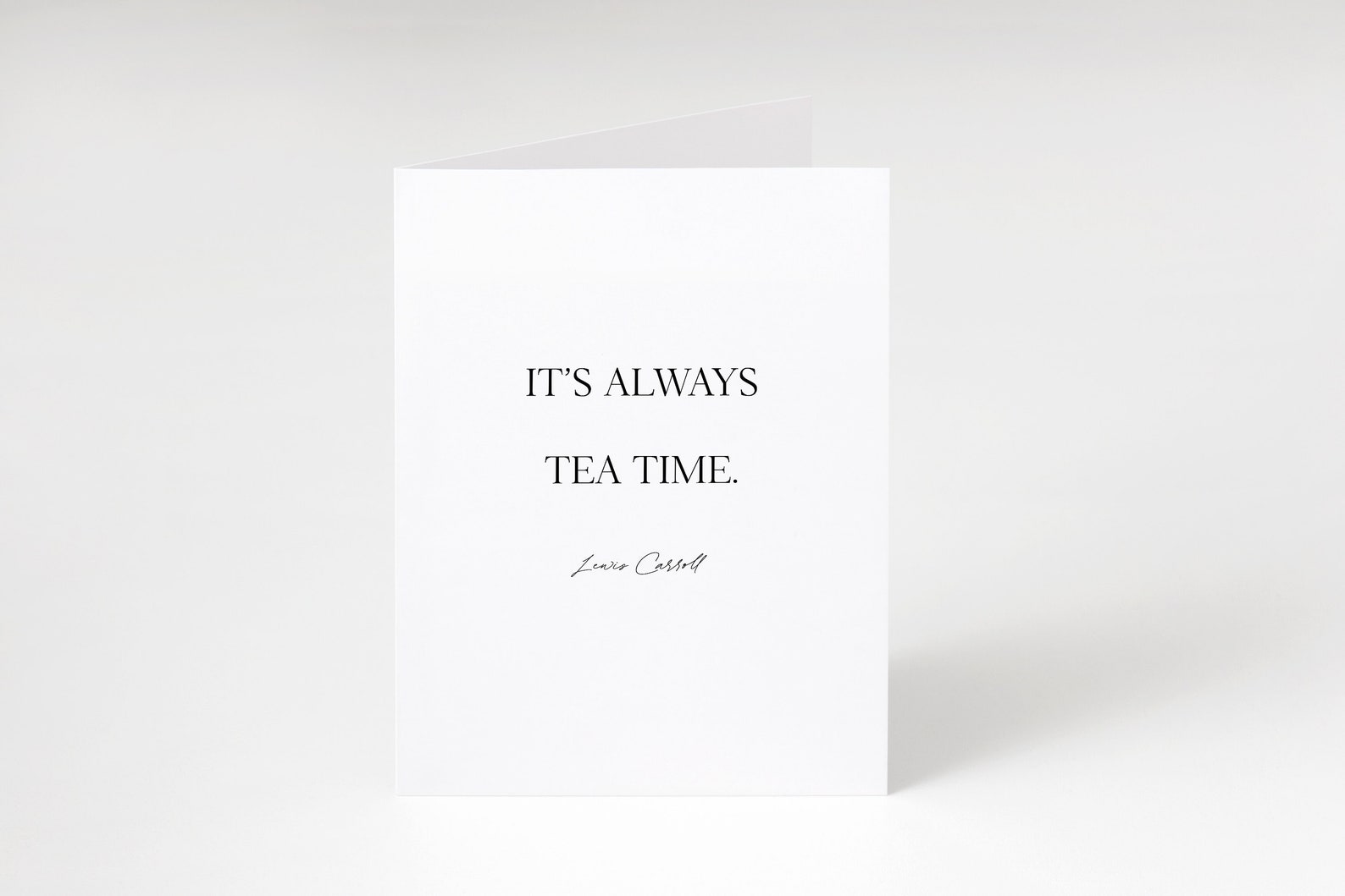It’s Always Tea Time,alice in Wonderland Greeting Card,lewis Carroll ...