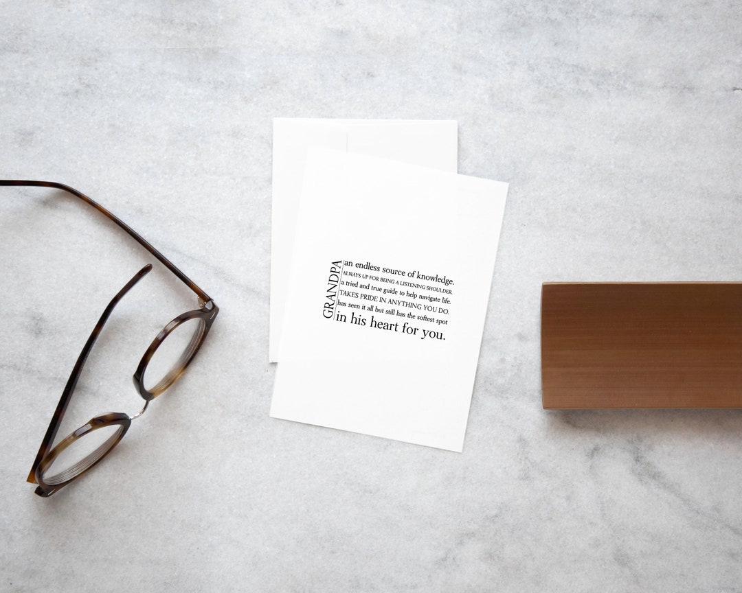 Grandpa Definition Card,father’s Day Card,card for Grandpa,happy Father ...