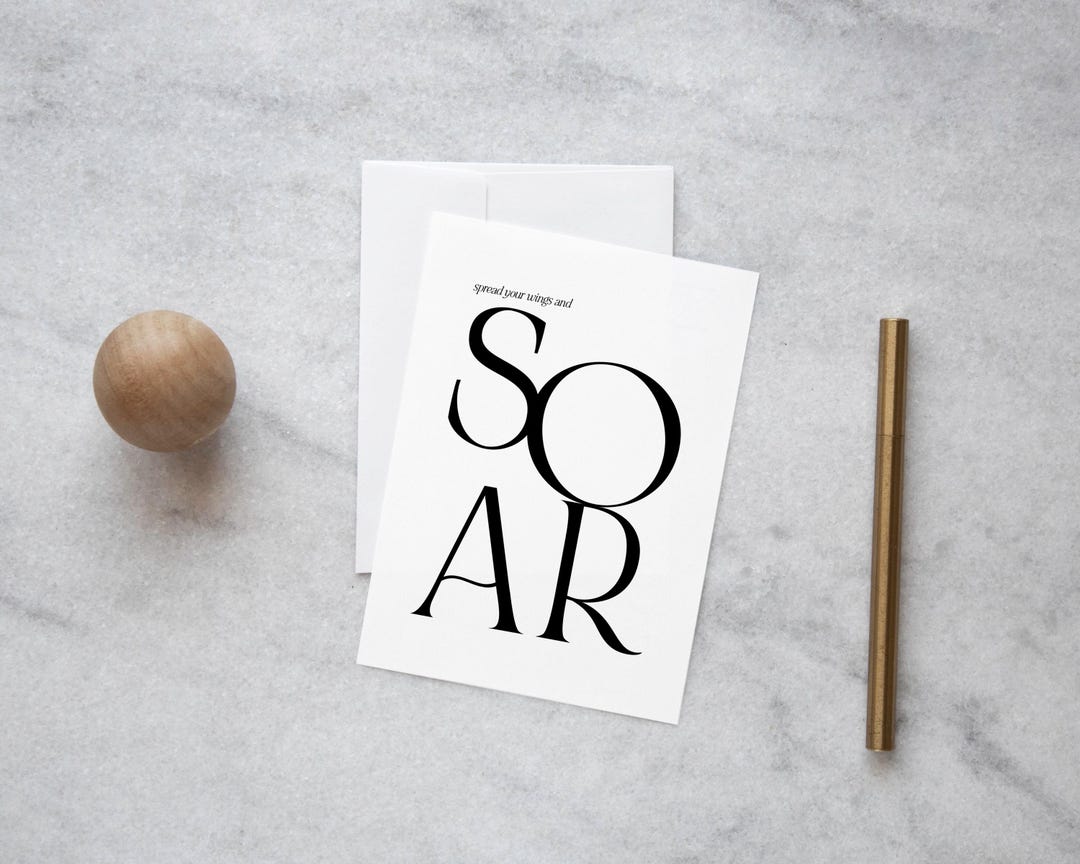 Spread Your Wings and Soar Greeting Card - Etsy