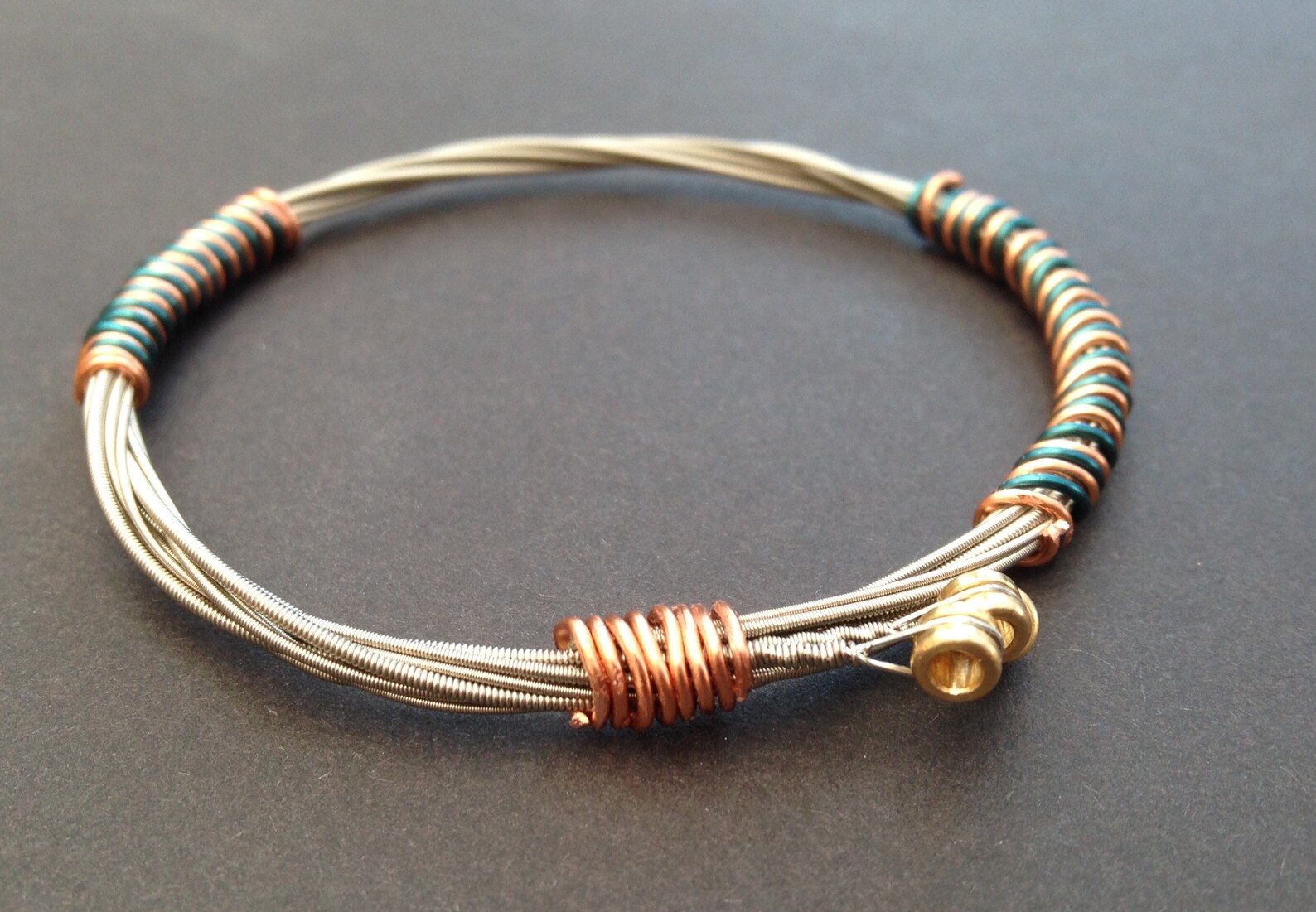 Recycled Electric Guitar String Bracelet Styled With Sea - Etsy UK