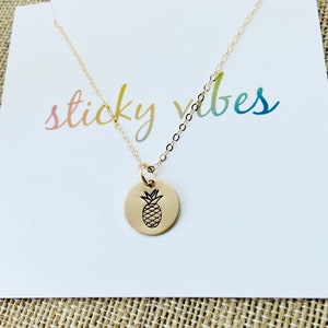Pineapple Necklace, Infertility Necklace, Pineapple Jewelry, IVF Good ...