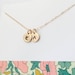 Tiny Gold Initial Necklace, 14k Gold Filled Initial Necklace, Gold ...