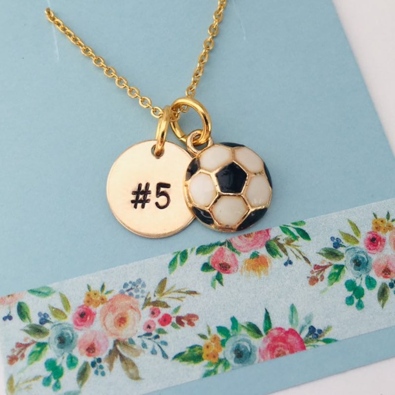 Soccer Necklace - Etsy