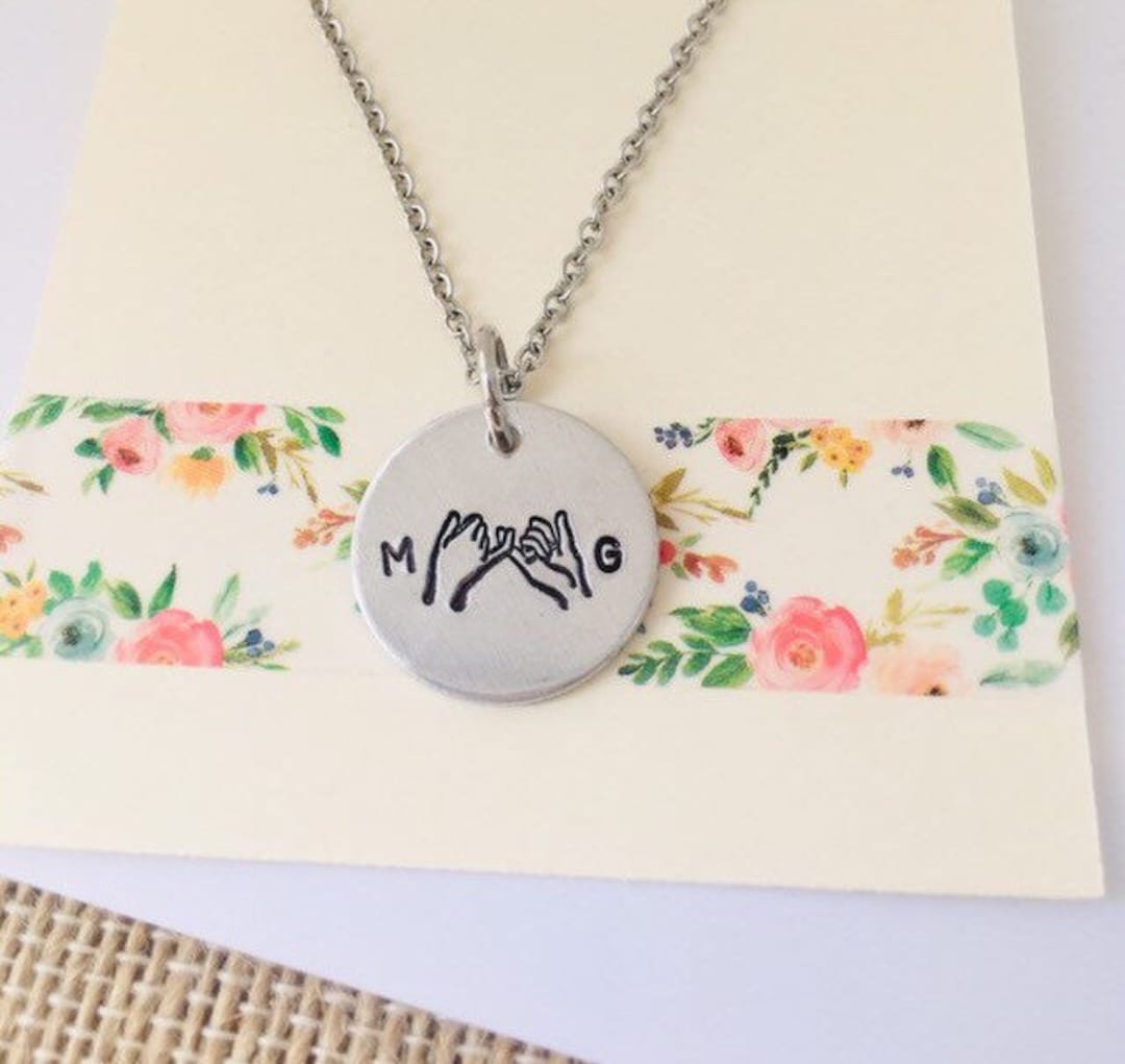 Pinky Promise Necklace, Best Friends Necklace, Pinky Swear Necklace ...
