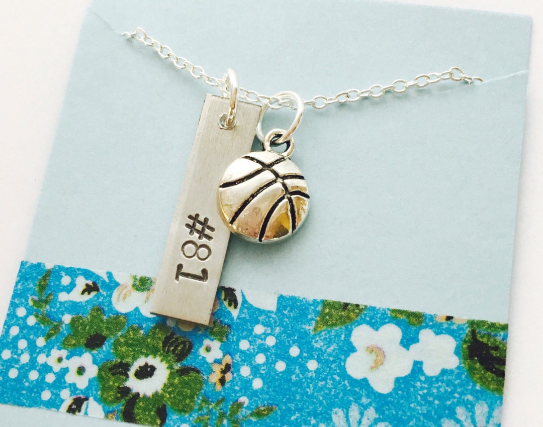 Basketball Necklace, Basketball Mom Necklace, Basketball Team, Girls ...