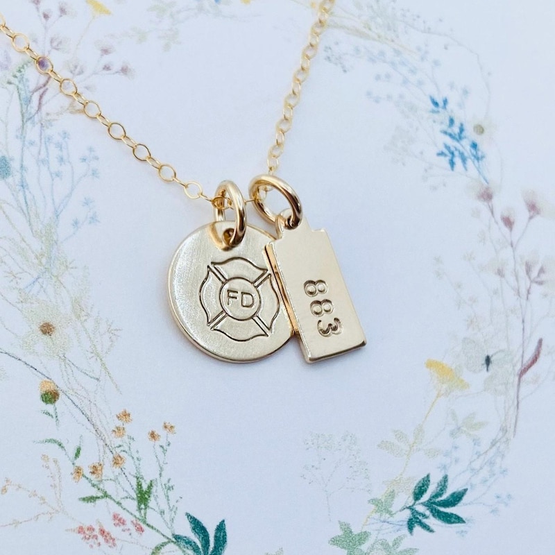 Firefighter Charm - Etsy